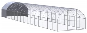 Venkovní klec pro kuřata 3 x 16 x 2 m pozinkovaná ocel 3095478