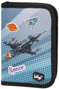BAAGL Školní penál klasik dvě chlopně Spaceman