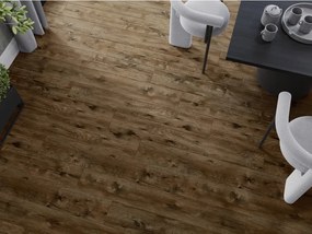 Mexen Orange Beach vinylové panely 1240 x 182 mm SPC 6,5 mm, podložka IXPE 1,5 mm, 4 V-drážka, Ořech