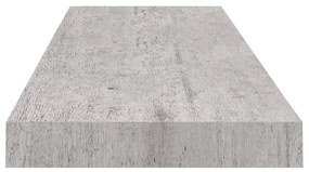 vidaXL Plovoucí nástěnné police 4 ks betonově šedé 80x23,5x3,8 cm MDF