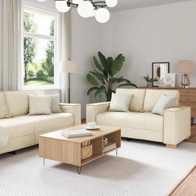 Set pohovek 3 ks Béžová Lněná směs 3324604
