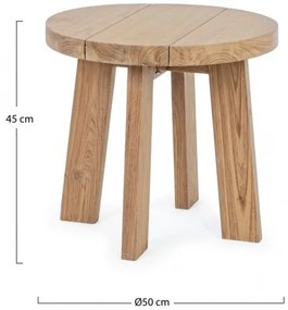 BIZZOTTO kulatý konferenční stolek BOLIVAR ø50 cm