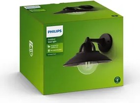 Philips Cormorant 1x42W černá / Venkovní nástěnné svítidlo / E27 / IP4