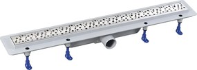 Aqualine Sapho, MARMI plastový sprchový kanálek s roštem, 910x122x65 mm
