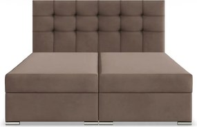 AGroup Kontinentální čalouněná postel ELDA (180 x 200 cm) Barva látky Trinity: Šedá (Trinity 2314)