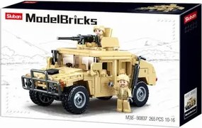 Sluban Army Model Bricks M38-B0837 Hummer bojový off road / LEGO - kom