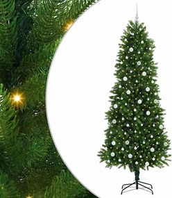 Vánoční stromeček s 300 LED diodami s stojanem Zelená 240 cm PE 3396352