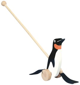 Tučňák na tyči, černobílý