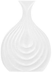 Dekorativní kameninová váza 25 cm bílá THAPSUS Beliani
