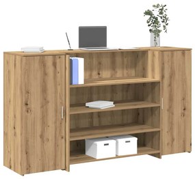Recepční stůl dub artisan 180x50x103,5 cm kompozitní dřevo 3324177