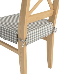 Sedák na židli IKEA Ingolf barva šedá látka vzorované