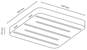 Spot-Light 2130374 - LED Stropní svítidlo NEELE LED/19,5W/230V