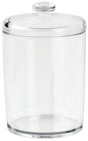 Transparentní úložná dóza iDesign Canister, ⌀ 7,4 cm