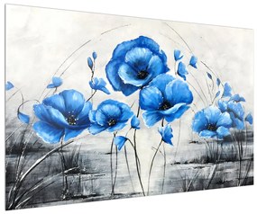 Obraz modrých vlčích máků (120x80 cm)