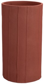 OnaDnes -20% Terakotově červená kovová váza DUTCHBONE RANDER 16 cm
