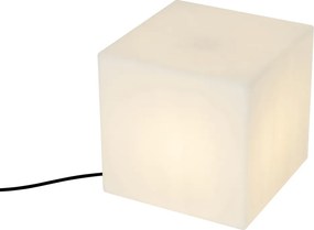 Sada 2 venkovních stojacích lamp bílých 30 a 38 cm čtvercových IP44 - Nura