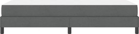 Postel s boxspringem Tmavě šedá 80 x 200 cm textil 3398445