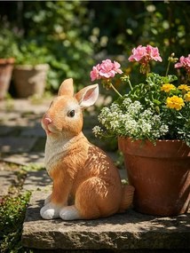Sinsay - Zahradní dekorace ve tvaru králíka - broskvová