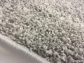 Vopi | Kusový koberec Color Shaggy šedý - 1 m2 s obšitím