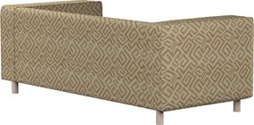 Potah na pohovku IKEA  Klippan 2-místná barva béžová látka pletený vzor, vzorované