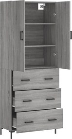 Skříň highboard šedá sonoma 69,5 x 34 x 180 cm kompozitní dřevo 3195849