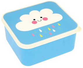 Rex London Modrý svačinový box s motivem mráčku Happy Cloud