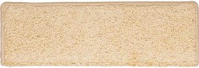 Schodové rohože 30 ks 65 x 21 x 4 cm krémové s obdélníkovým okrajem 3365829