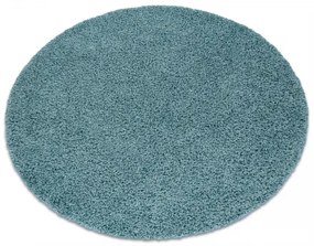Dywany Luszczow Dětský kusový koberec SOFFI kulatý, shaggy 5 cm modrý Rozměr koberce: 120 cm KRUH