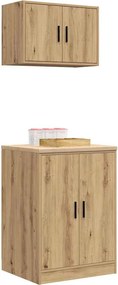 Garážové skříně 2 ks dub artisan kompozitní dřevo 3328313