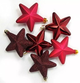 Vánoční ozdoby na stromeček Hvězdy, různé barvy Barva: černá