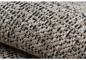 Dywany Luszczow Kusový koberec SIZAL FLOORLUX 20389 stříbrný / Černá MELANGE Rozměr koberce: 60 x 110 cm