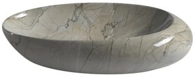 Sapho - Umyvadlo na desku DALMA 68x44 cm grigio