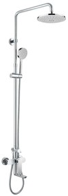 Mereo - Sprchový set s vanovou baterií, průměr 22 cm, chrom CBE60101SAM