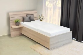 Ahorn Salina jednolůžková postel Dekor: Dub bílý, Rozměr: 120 x 200 cm, Noční stolek: Police levá
