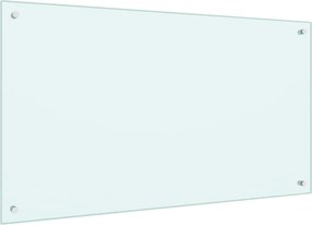 Kuchyňský panel mléčný 100 x 60 cm tvrzené sklo 249462