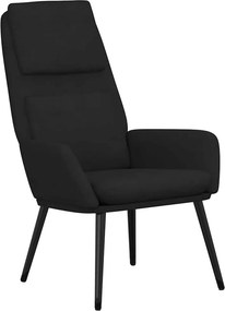 Relaxační židle černá textil 341318