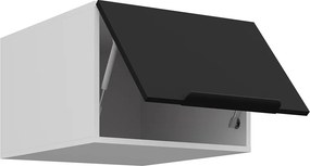 ARIA bc | horní skříňka 50 NAGU-36 1F výklopná | 50 cm | HLUBOKÁ | ANTI FINGERPRINT povrch | bílá/černá