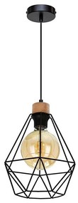 Spot-Light 21822104-Lustr na lanku DIAMENT 1xE27/60W/230V dub– 21822104