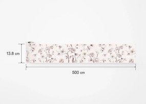 Samolepící bordura na zeď Květiny Magnólie | 5 m x 13.8 cm | DWB8465