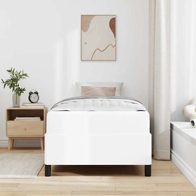 Rám postele s matrací Bílá 100 x 200 cm textil 3398985