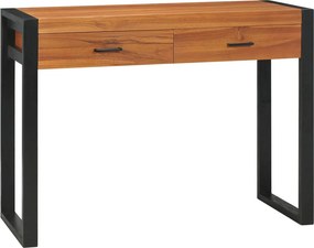Psací stůl se 2 zásuvkami 100 x 40 x 75 cm teakové dřevo 325268
