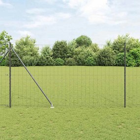Evropský plot se hroty 10 x 1,6 m Ocel potažená PVC Šedá 3350665