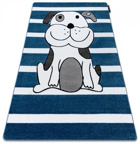 Dětský kusový koberec Pejsek modrý 200x290cm