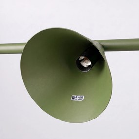 Sollux Lighting Lustr NOX 4L olivově zelený