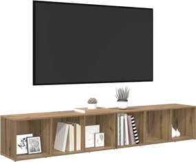 Sestava TV skříněk 2 ks Artisanový dub Kompozitní dřevo 3393551