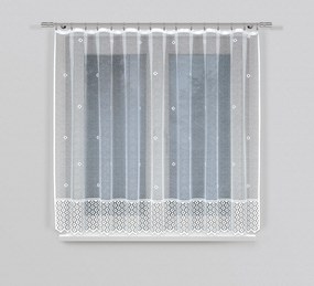 Dekorační žakárová záclona s řasící páskou VIOLET 150 bílá 300x150 cm MyBestHome