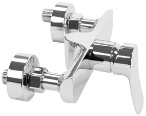 Rea Dart, nástěnná sprchová baterie 150 mm s ruční bodovou sprchovou soupravou, chromová, REA-B3303