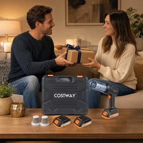 Costway 4 v 1 baterie ručního vysavače 21000 Bezdrátový vysavač Pa s 120 W