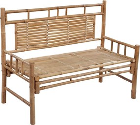 Zahradní lavice s poduškou 120 cm bambus 3063878