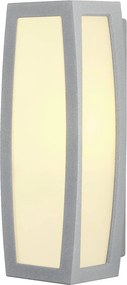 LA 230044 Venkovní svítidlo MERIDIAN BOX nástěnná stříbrnošedá 230V E27 20 - BIG WHITE (SLV)